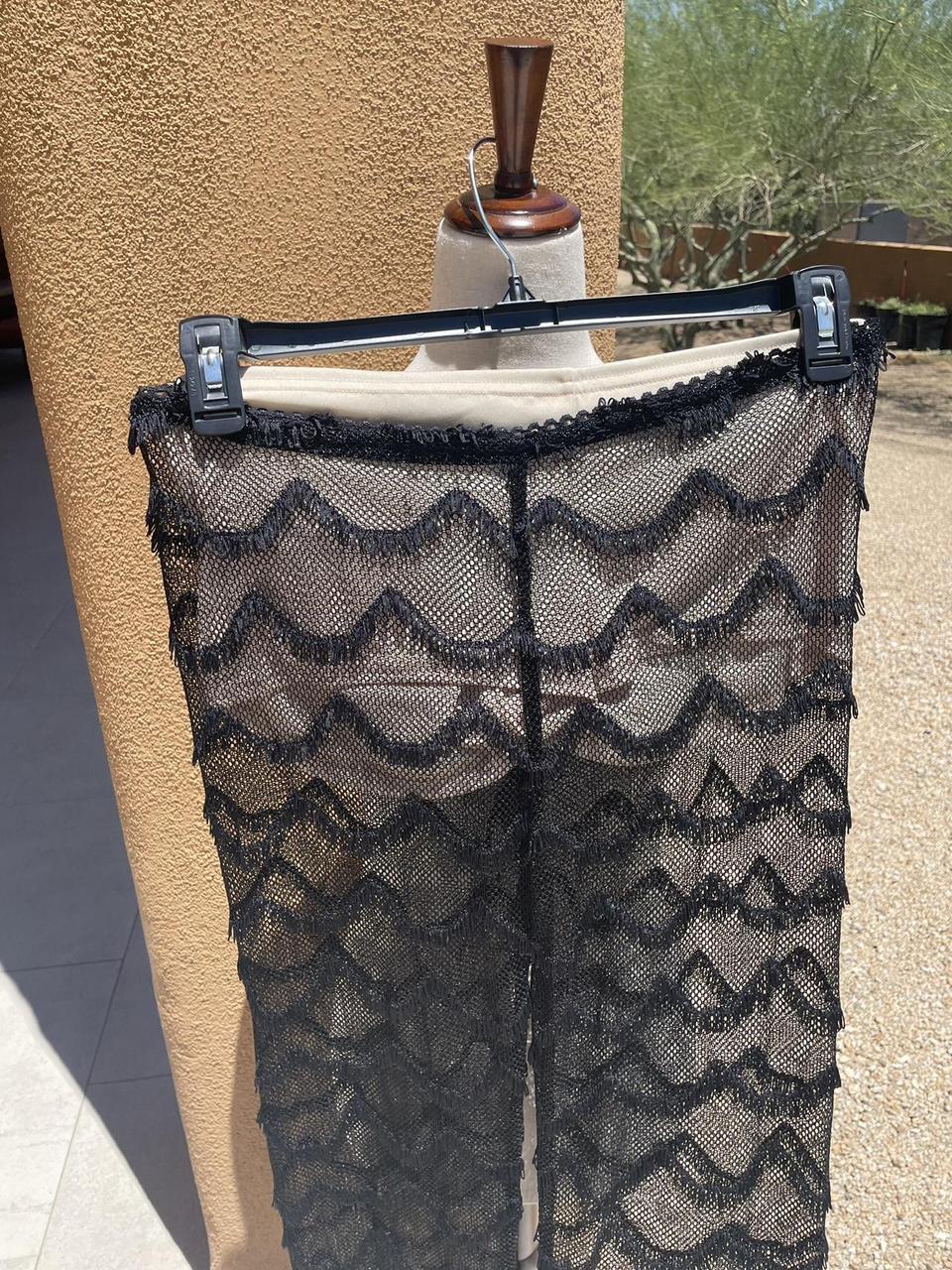 Vintage Lip Service fringe lace pants. Theres shorts... - Depop