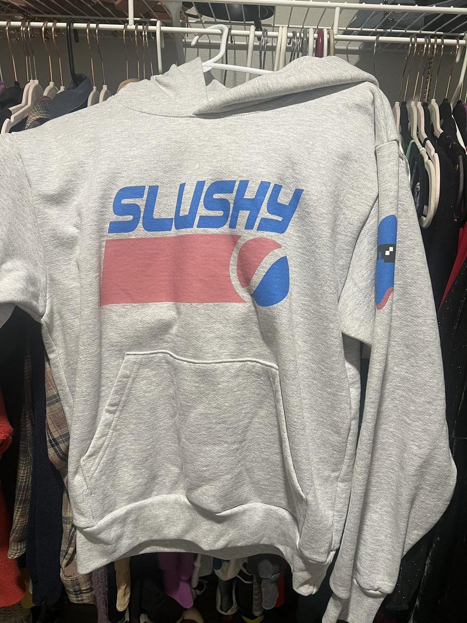 Slushy hoodie inspired by Pepsi design size small - Depop