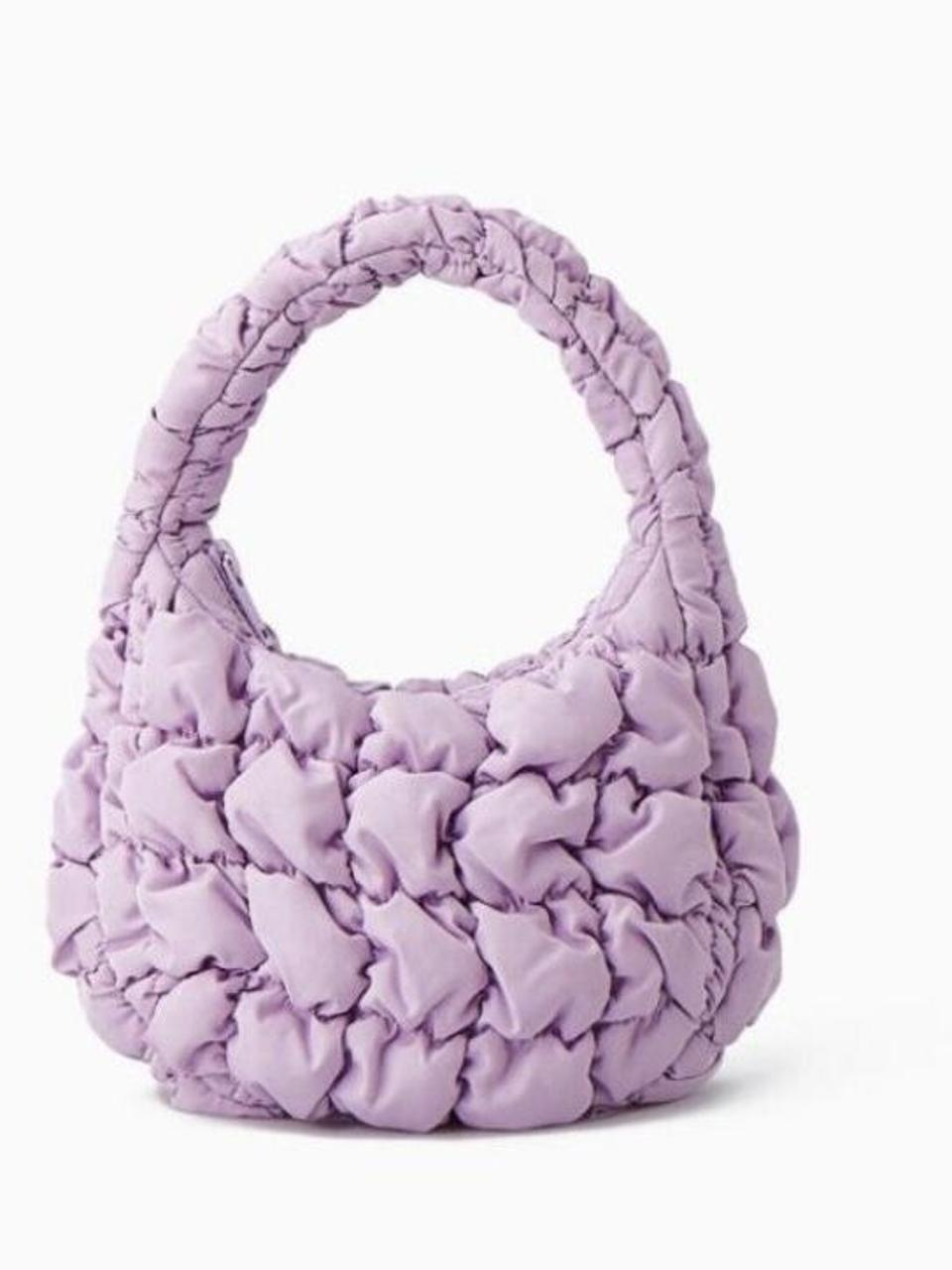 NEW COS VIOLET QUILTED MICRO BAG - SOLD OUT... - Depop