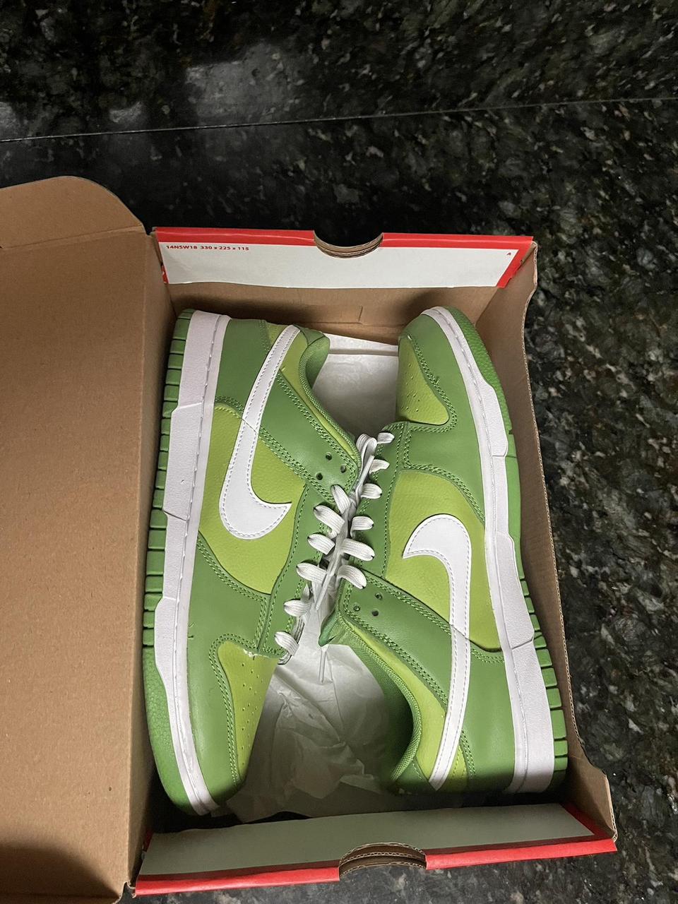 Chlorophyll green dunks!! Size: 10 #dunks #nike - Depop