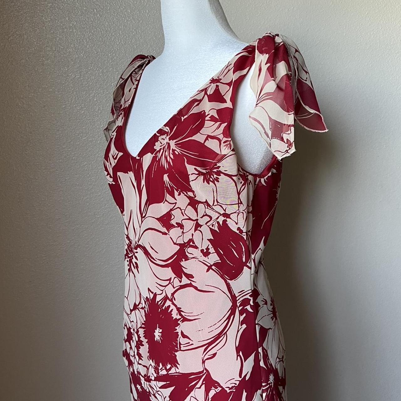 Vintage Jonathan Martin Studio red and beige floral... | Depop