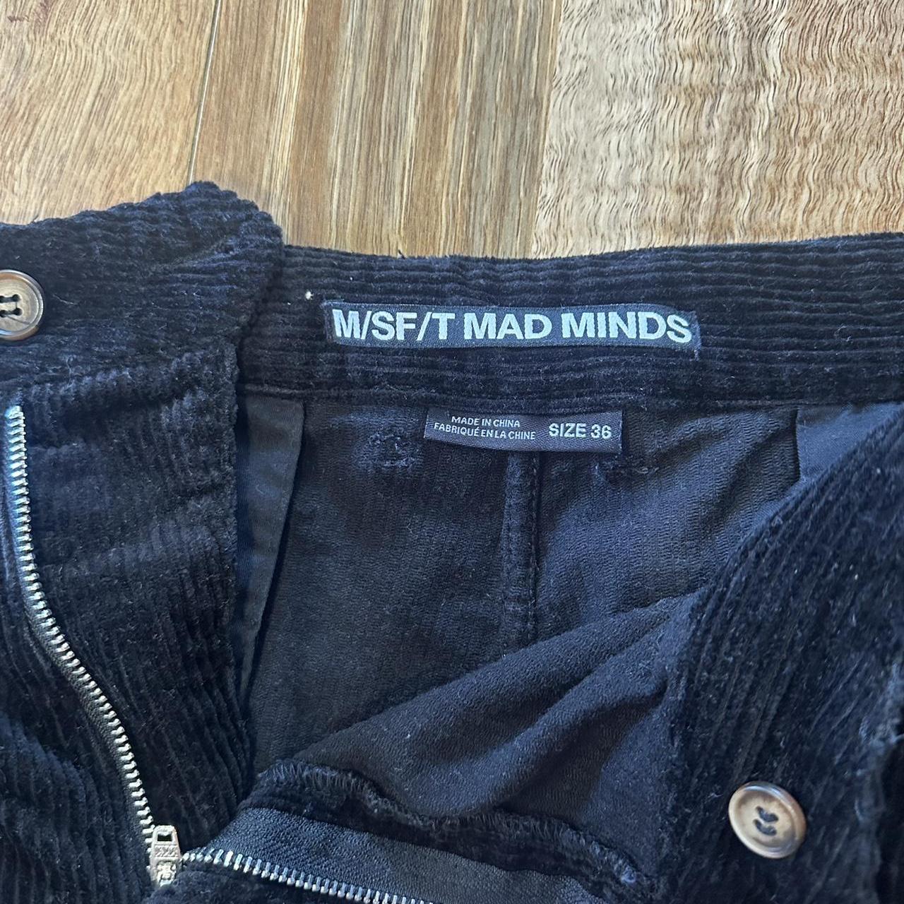 Misfit Mad Minds black corduroy pants. Size 36 | Depop