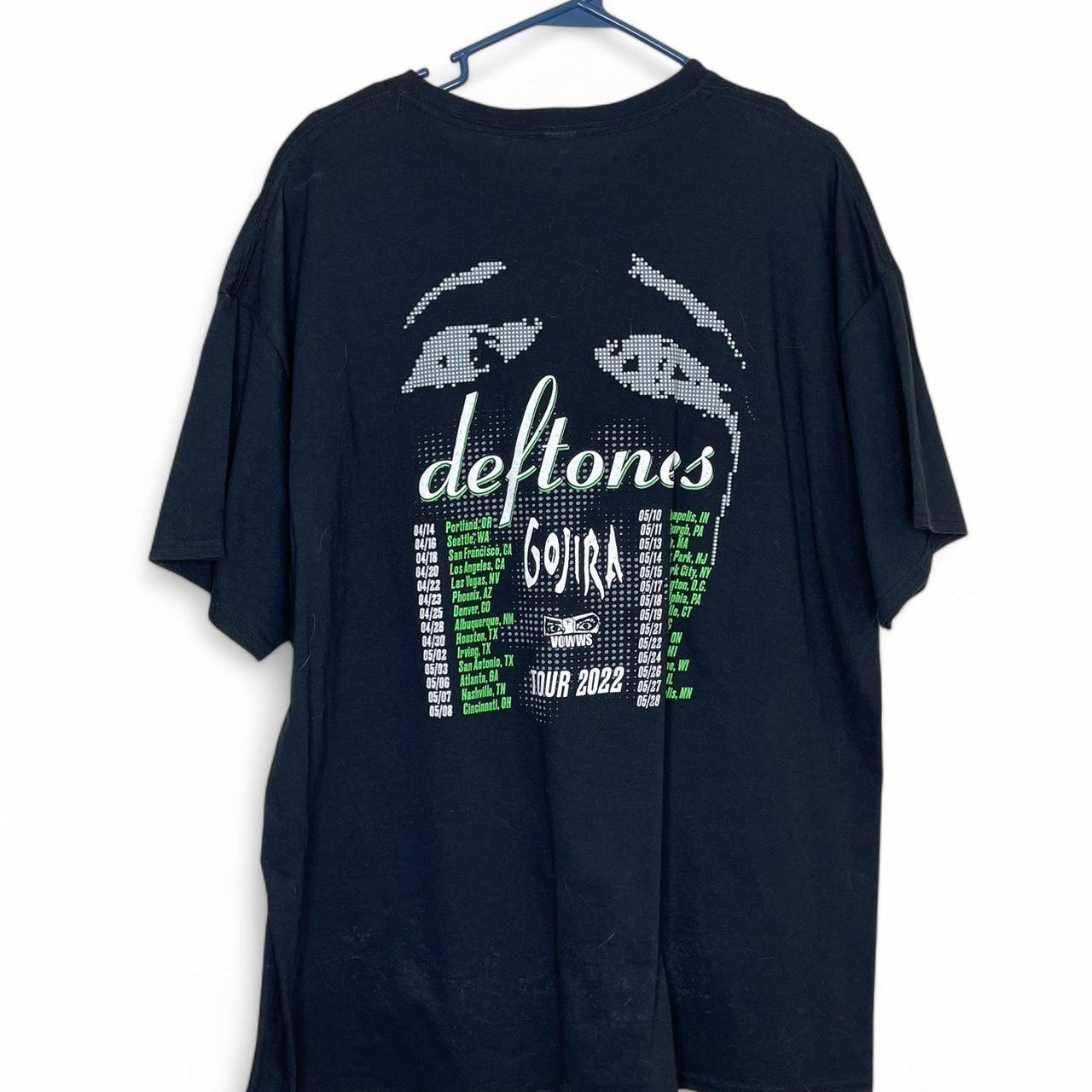 deftones tour shirt from 2022 heavy weight loose... | Depop
