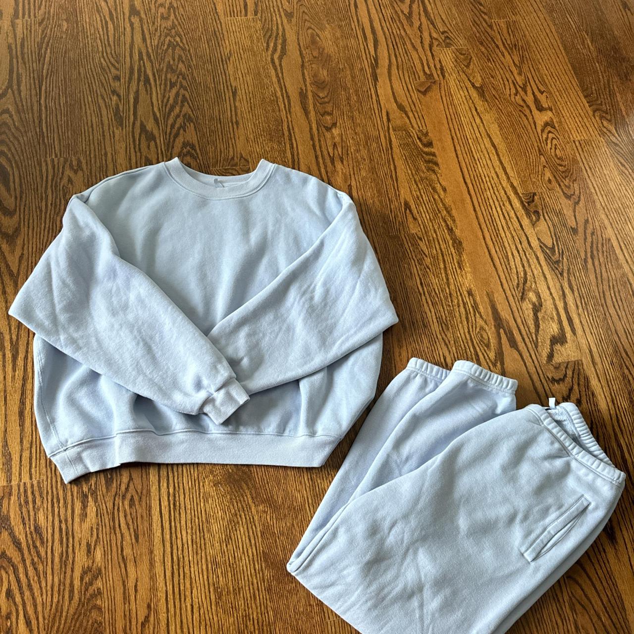 SKIMS light blue sweat set. Can be sold separately.... | Depop