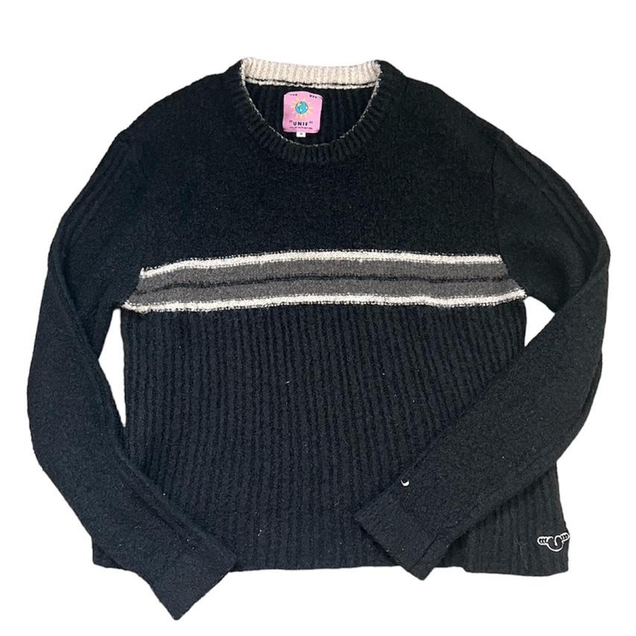 unif sweater with stripe on the front - Depop