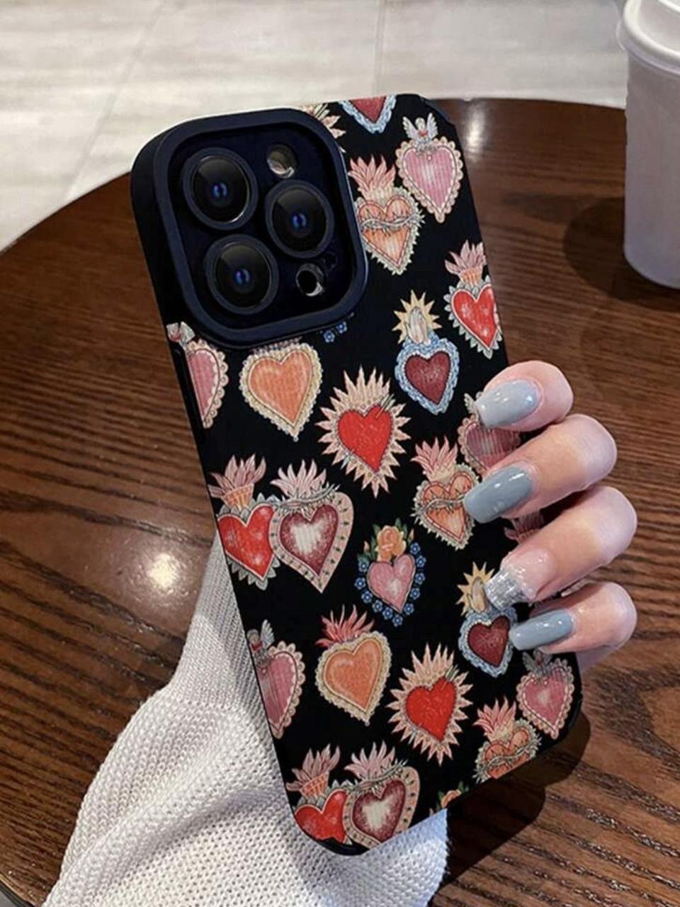 Sacred Heart Pattern iPhone 15 Pro Case Will ship... - Depop