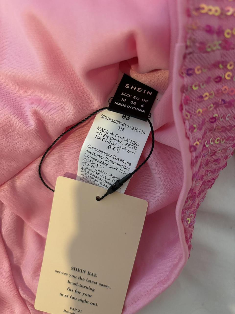 Brand new SHEIN Pink sparkle dress Perfect for the... - Depop