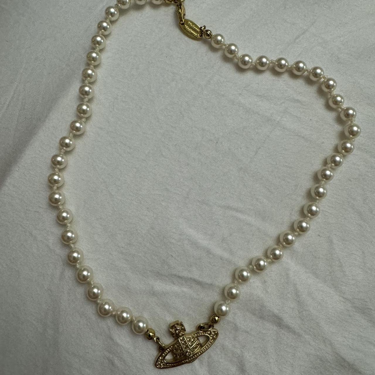 Authentic Vivienne Westwood Gold Necklace Great... - Depop