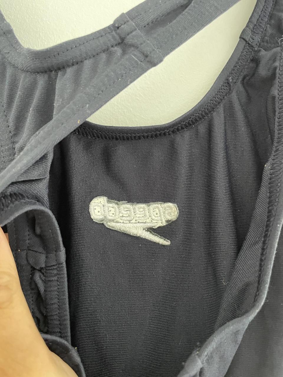 speedo navy swimming costume size small open to... - Depop