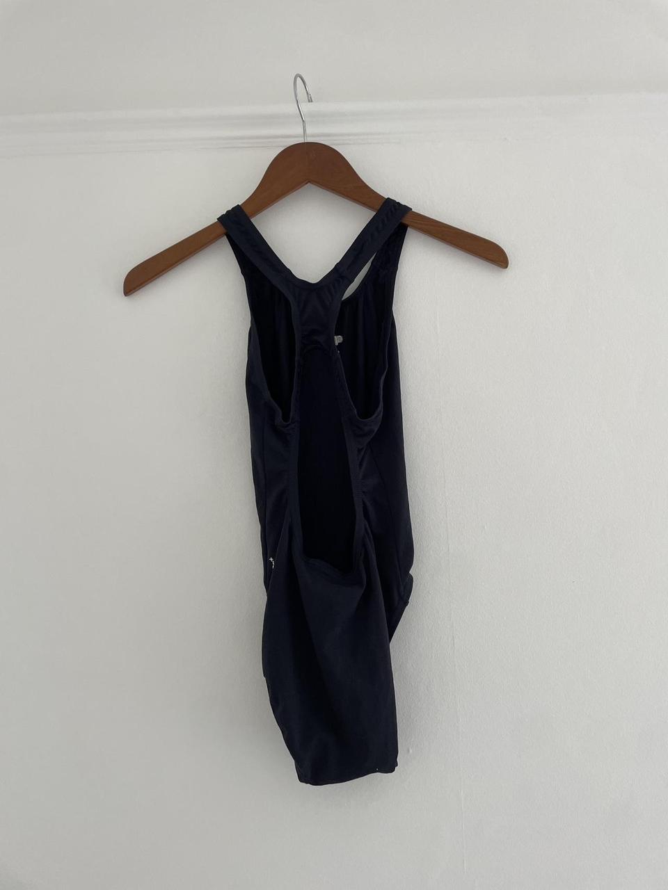 speedo navy swimming costume size small open to... - Depop