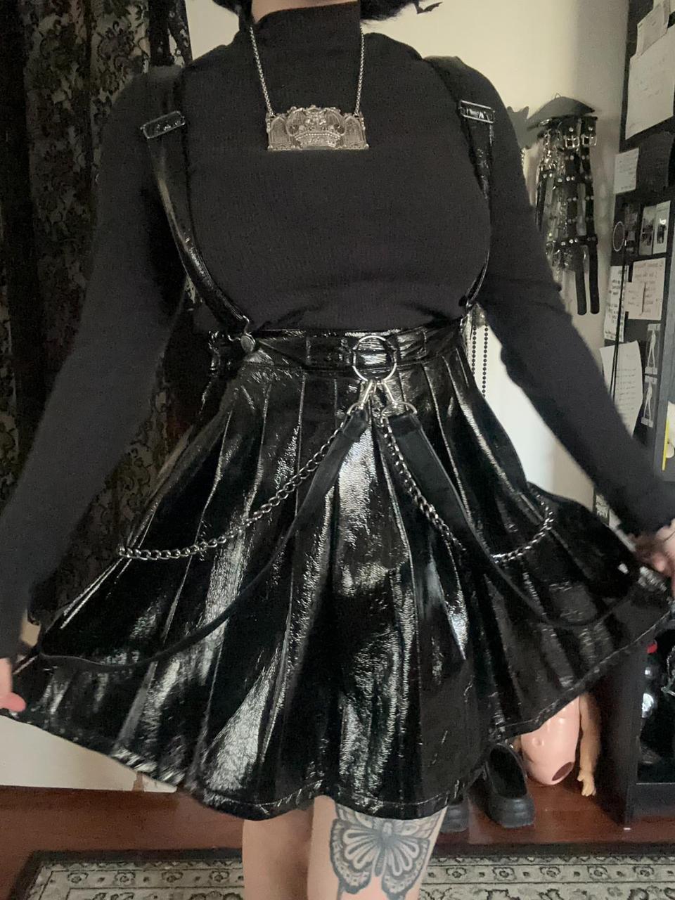 DANGERFIELD pinafore #dangerfield #pvc #pinafore... - Depop