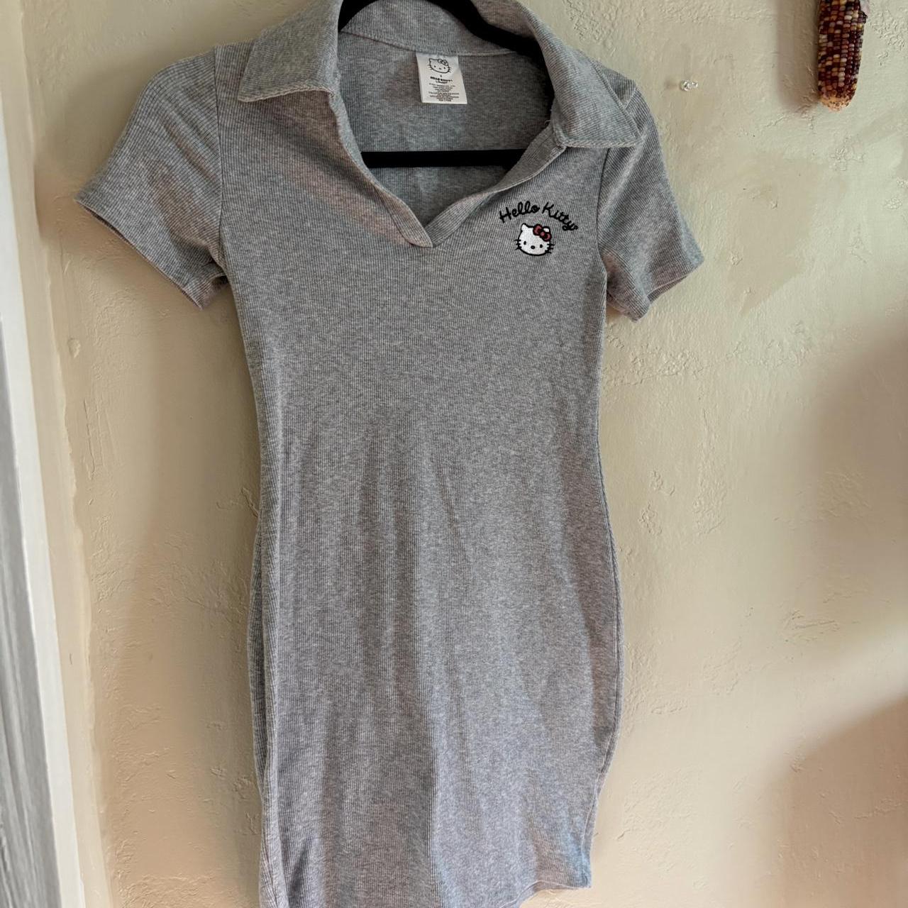 Gray Hello Kitty brand tennis dress with polo... | Depop