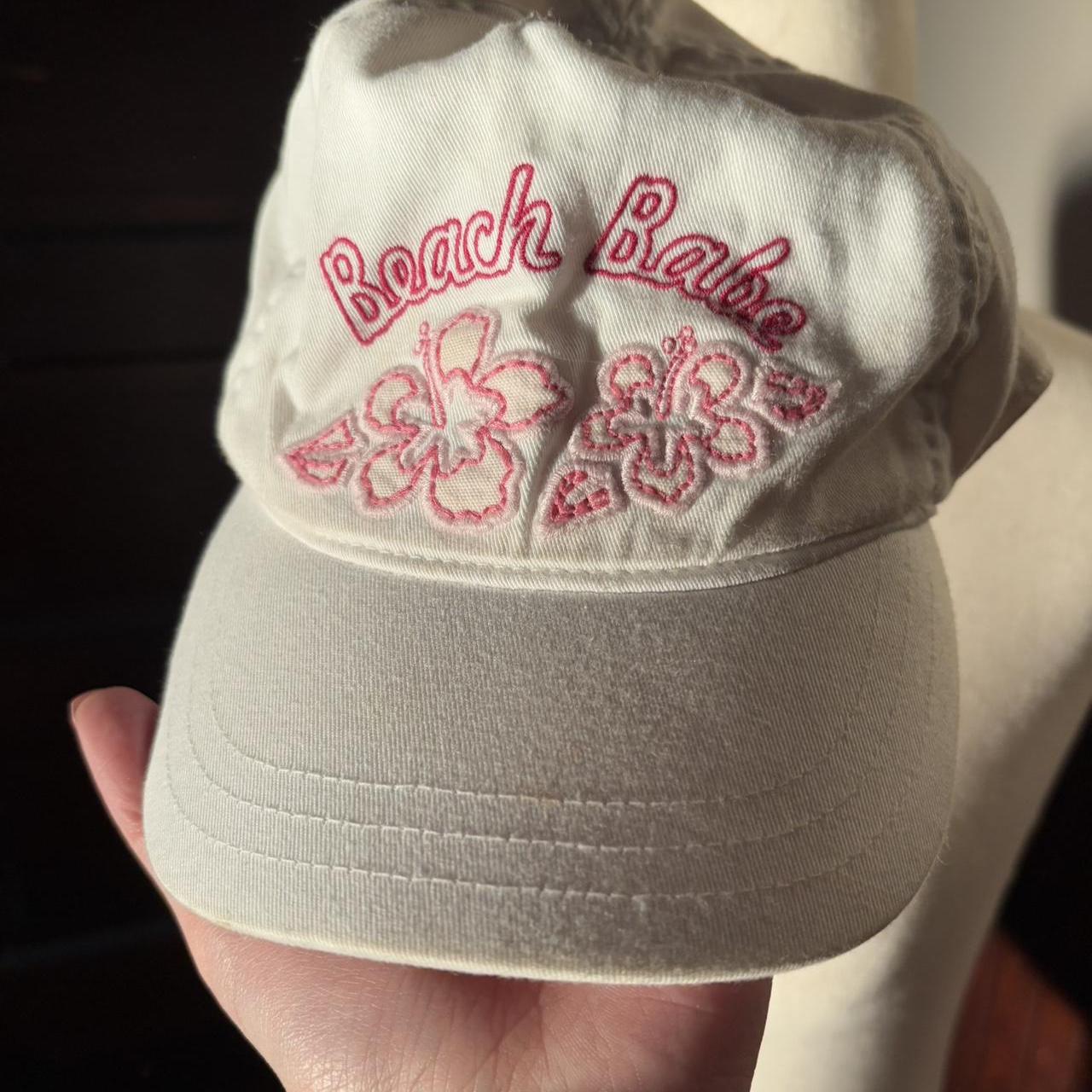 Beach babe summer bummer hat .. scrunchy backing | Depop