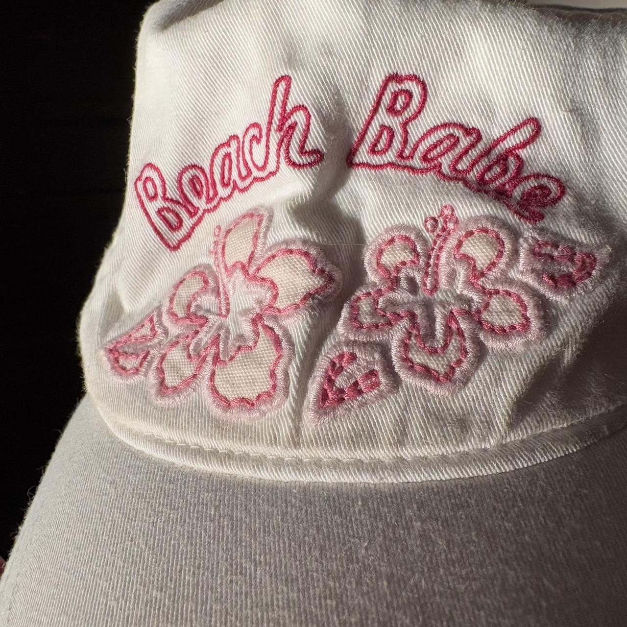 Beach babe summer bummer hat .. scrunchy backing | Depop