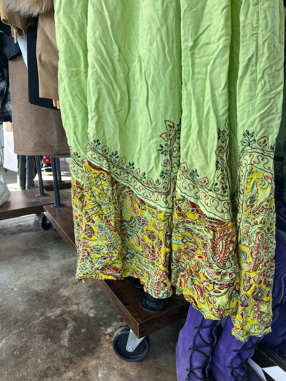 Unreal green embroidered 00s dress ★ BUY 2 GET 1... - Depop