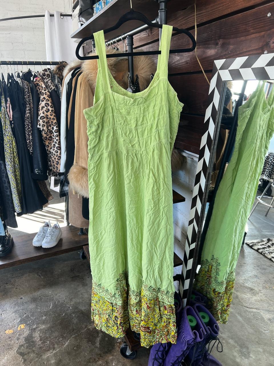 Unreal green embroidered 00s dress ★ BUY 2 GET 1... - Depop