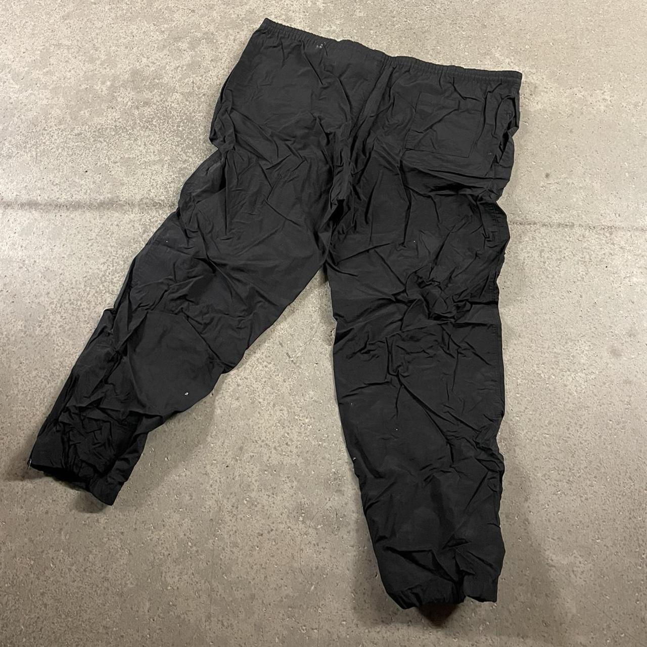 pro spirit black nylon pants size XXL-XL *paint... - Depop